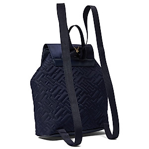 Tommy Hilfiger Nina II Flap Backpack Bias Quilted Smooth Nylon Tommy Navy One Size