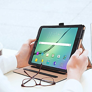 ProCase Galaxy Tab S3 9.7 Case, Stand Folio Case Cover for Galaxy Tab S3 Tablet (9.7 Inch, SM-T820 T825 T827), with Multiple Viewing Angles, Document Card Pocket -Black