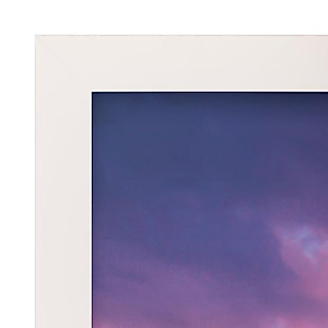 Gallery Solutions - 12"x18" White Wood Wall Poster Frame - Double White Mat - Wall Mount Display - Perfect Fit for Photos - Versatile Mounting Options - Rectangular Wall Mount
