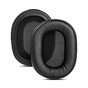 Ear Pads Cushion Replacement Earpads Pillow Compatible with Oppo PM-3 PM3 PM 3 Headphones (Black Sheepskin Leather)