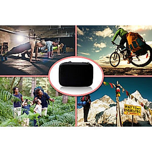 JJYHEHOT Battery Organizer Storage Bag, Safe Neat Shockproof Hard Portable Batteries Case, Holds 40 AA and AAA Batteries with Mesh Pocket for Chargers