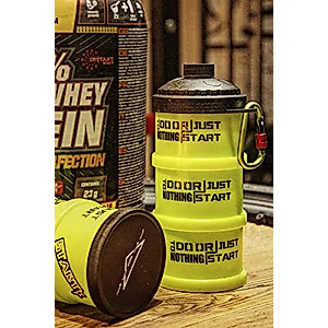 SPEQT Stackable Containers - Organizer for Snacks, Protein Powders, Nuts & Supplements - 3 Leak-Proof, Twist Lock Holders - Portable Storage for Office, Gym & Travel