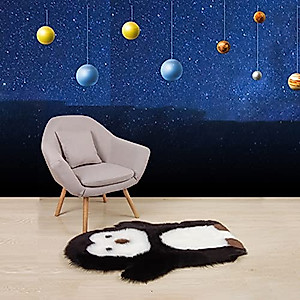 XIANGYUNLAI Shag Area Rug 2x3 Ft Soft Fluffy Faux Fur Rugs Funny Animal Shape for Home Floor Sofa Mat Living Room Kids Bedroom,2x3ft Penguin