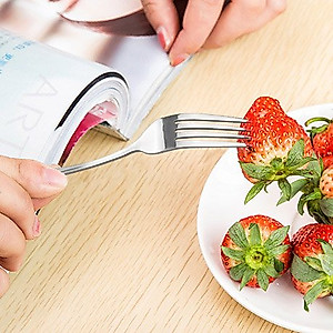 HOMMP 16-Piece Stainless Steel Salad Forks, Dessert Forks