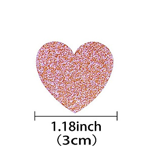 Rose Gold Wedding Party Love Heart Table Confetti - Valentines Party Table Scatter Confetti Bridal Shower Engagement Bachelorette Party Favors Confetti Decorations, 200pc