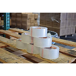 Tape King Quiet Packing Tape - Pack of 6, Clear, Heavy-Duty, Packaging, Boxing and Shipping Tape for Moving and Storage