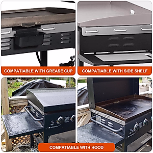 Demao Wind Guard for Blackstone Griddle 28 Inch, Griddle Accessories Fit for Blackstone Grills, Magnetic Wind Screen for Blackstone Griddle to Protect Flame, Hold Heat, Gas Saving