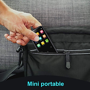 RUIZU 32GB HiFi Lossless MP3 Player with Bluetooth 5.0, DSD High Resolution Digital Audio Player, High-Res Portable Music Player with 2.8 inch Full Touch Screen, Support up to 512GB Micro SD Card