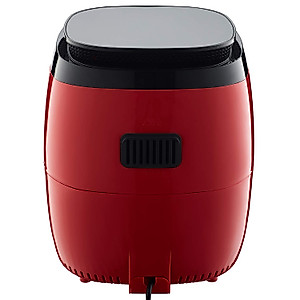 GoWISE USA GW22826-S 5-Quart Air Fryer with 8 Cooking Presets and Duo Display + 100 Recipes, 5.0-Qt, Red