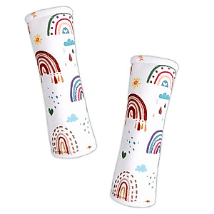 2-in-1 Car Seat Insert, CarSeat Head and Body Support, Cushion for Stroller, Swing, Bouncer, Baby Car Seat Strap Covers Shoulder Pads for Baby Kid