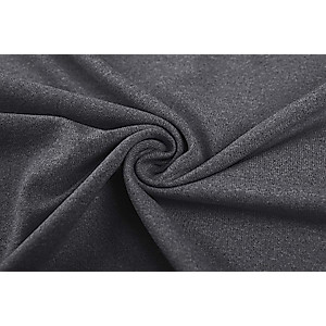 TACVASEN Hiking Long Sleeve Golf Polo Shirts Quick Dry Performance Athletic Casual T-Shirt Grey, L