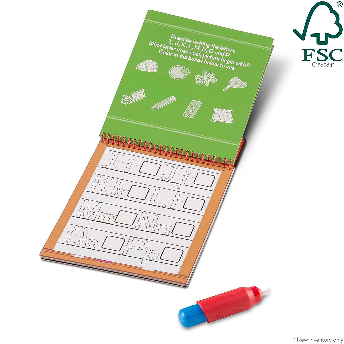 Melissa & Doug On the Go Water Wow! Reusable Water-Reveal Activity Pad - Alphabet - FSC Certified