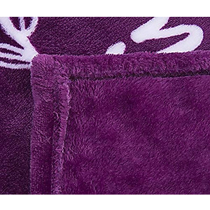 Wonderful Grandma Throw Blanket | Best Grandma Gifts | Wrap Your Grandmother with Love and Inspirational Words | Comfort Grandma Blanket Mothers Day Birthday Gifts for Grandma (Purple, Flannel)