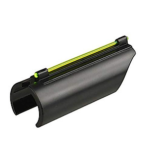 Ultimate Arms Gear Universal 12/20 Gauge/Shotgun Glowing Green Line Plain Barrel Front Fiber Optic Sight