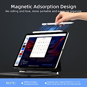 JUQITECH Keyboard Case with Stylus Pen for iPad 9th/8th/7th Generation 10.2 - Active Pencil with Palm Rejection, Wireless Bluetooth Magnetic Keyboard for iPad 10.2 Cover Case with Pencil Holder