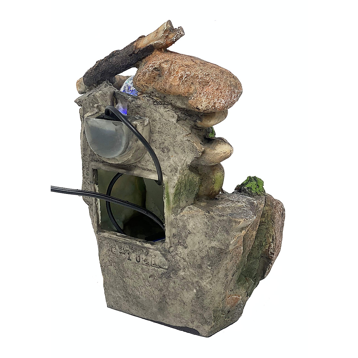 Natures Garden Water Fountain Indoor Tabletop Fountain Rockery Fountain Waterfall Tabletop Waterfall Zen Meditation Waterfall Meditation Fountain