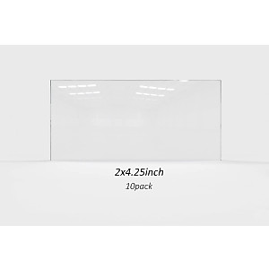 Tefuawe 100% Cast Resin 39 Plastic Replacement Lens, 10 Pack, Clear Cover Lens for Solar Auto Darkening Welding Filter 2”x4.25”