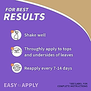 Bonide Captain Jack's Rose Rx 4-in-1 Insect & Disease Control, 32 oz Ready-to-Use Spray Neem Oil for Organic Gardening