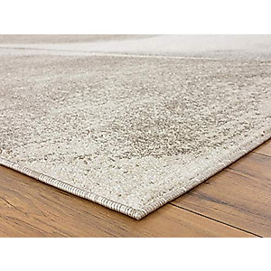 LUXE WEAVERS Tower Hill Abstract Beige 5x7 Area Rug