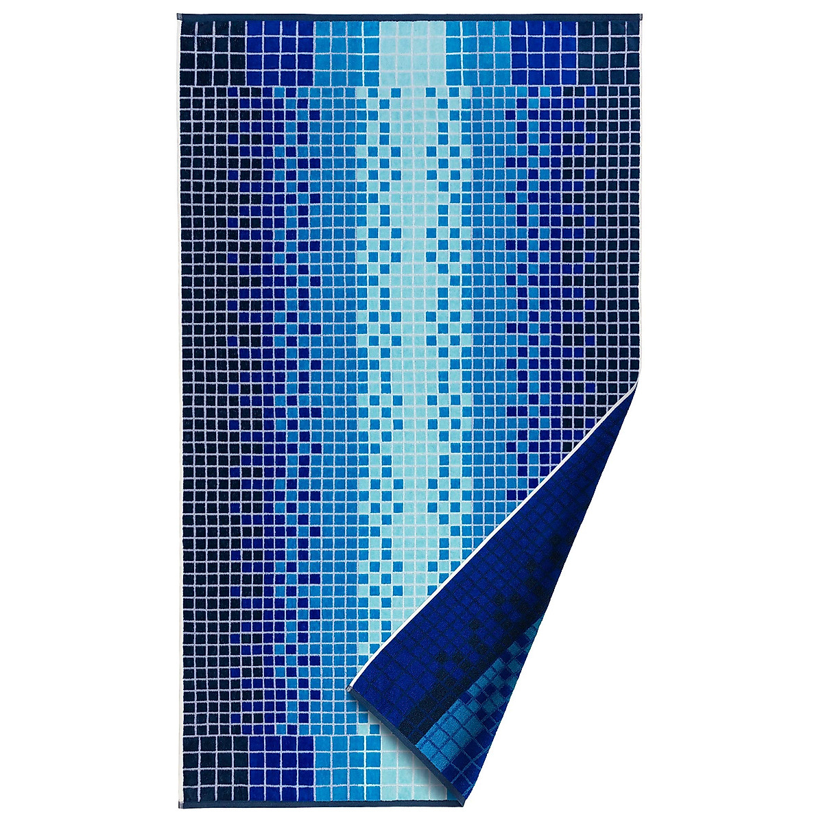 Softerry Luxury Large Beach Towel 40 x 70 in Hotel & Resort Quality 100% Soft Cotton - Eco Friendly - Pool Tile Towel (Niagara, One Towel)