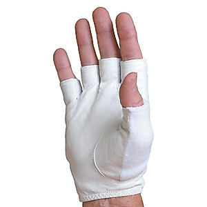 Tourna Tennis Glove-Mens Half, Finger-X-Large-Right, White (TGH-M-XL-R)
