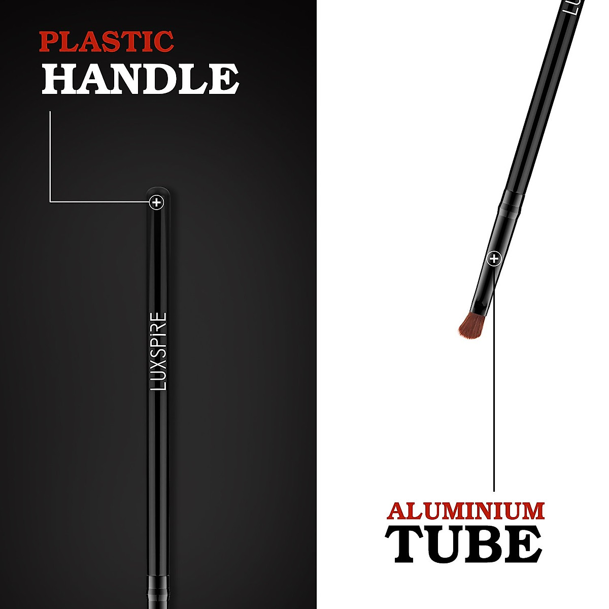 Luxspire Lip Brush Concealer Brushes 2 Pieces, Lipstick Gloss Brushes Applicators Eyeshadow Lip Liner Makeup Brush Cosmetics Make Up Tools, Small Make Up Brushes