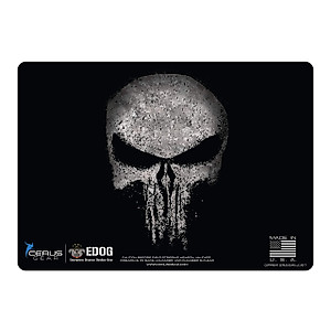 The Reaper Distresse 5 PC EDOG Cerus Gear Heavy Duty Pistol Cleaning 12x17 Padded Gun-Work Surface Protector Mat Solvent & Oil Resistant & 3 PC Cleaning Essentials & Clenzoil, Made in The USA