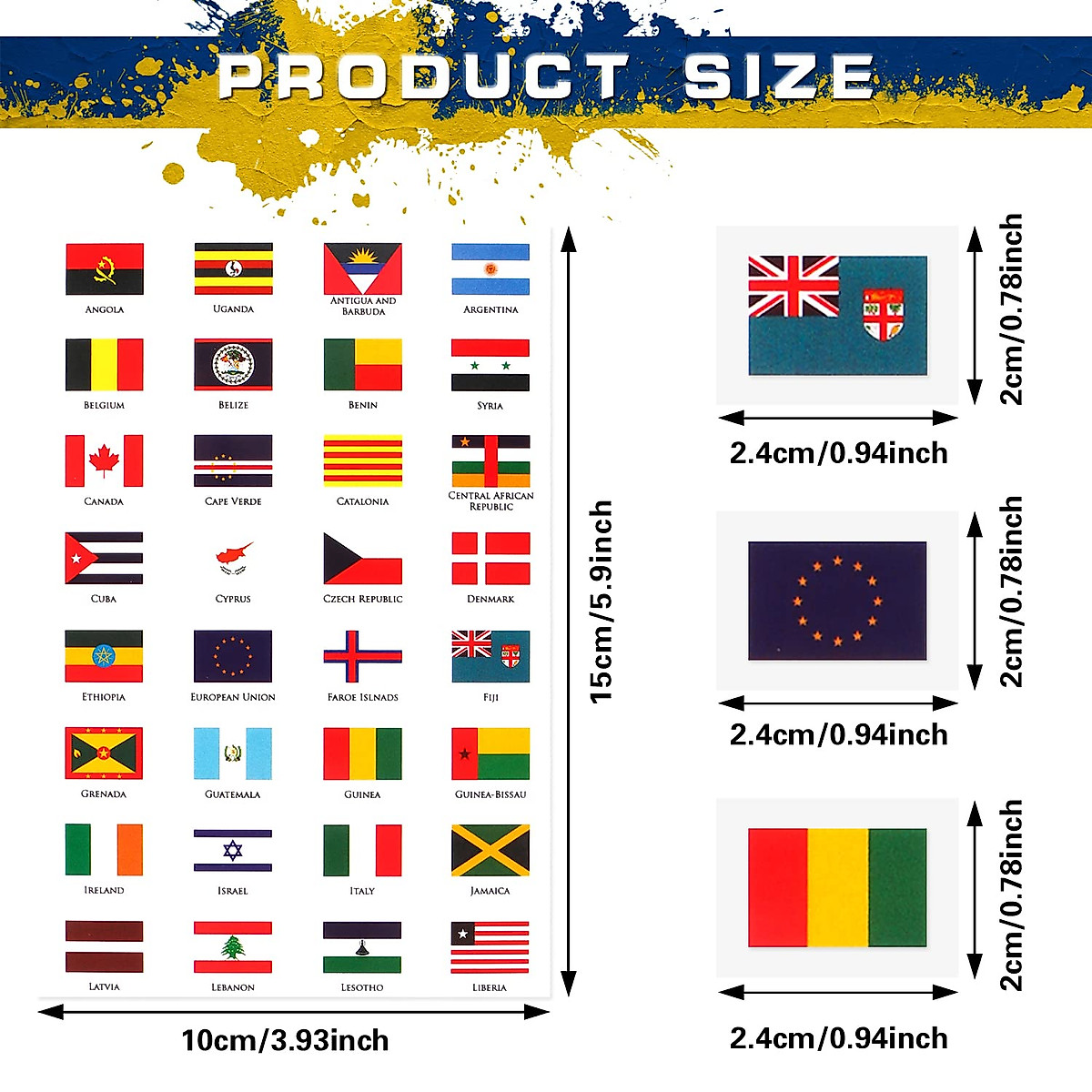 BENBO 384Pcs World Flag Stickers Flag Stickers Country Sticker Country Flags of The World Sticker 192 Countries Flag Stickers for School, Journal, Scrapbook