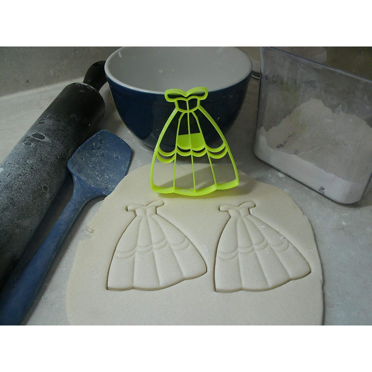 INSPIRED BY BELLE BEAUTY AND THE BEAST THEME PRINCESS DRESS COOKIE CUTTER MADE IN USA PR2908