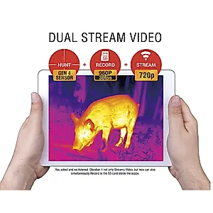 ATN Thor 4, Thermal Rifle Scope with Full HD Video rec, WiFi, GPS, Smooth zoom and Smartphone controlling thru iOS or Android Apps