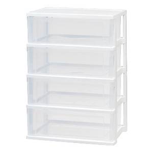 IRIS NSW-544 Storage Unit, White-4 Drawer