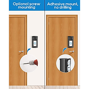 Anti-Theft Video Doorbell Mount，Adjustable 360° Degree Doorbell Angle No-Drill Mount Compatible Video Doorbell - 4/3/3 Plus/2/1 an Blink Video Doorbell Upgrade Corner Kit for Houses,Apartments