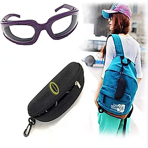 shenghang Onion Goggles Tear Free Saftey Glasses for Kitchen。Anti-tear, Dustproof, Anti-fog, Windproof。 (Purple)