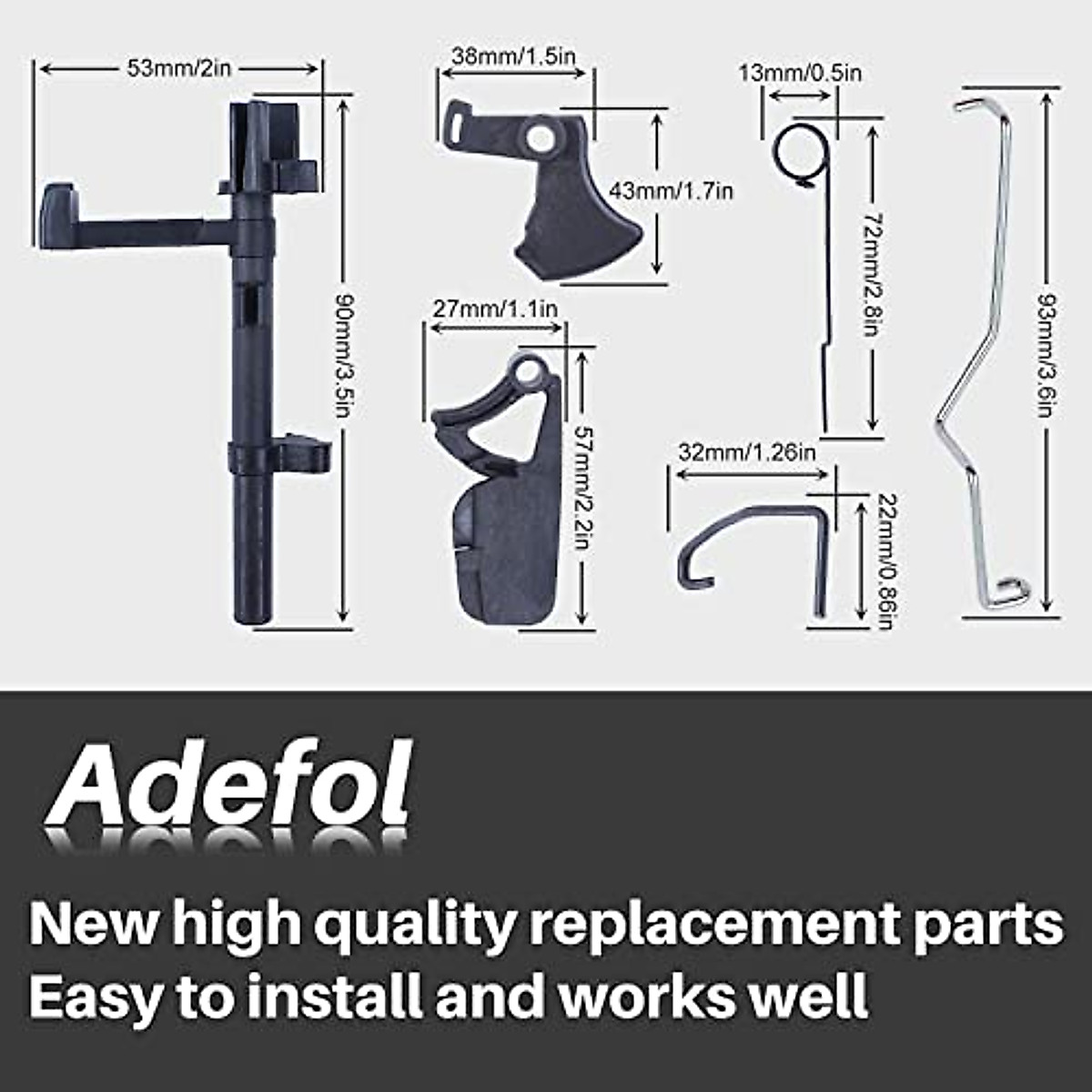 Adefol Throttle Trigger Choke Rod Switch Shaft Trigger Spring Kit fit STIHL 017 018 MS 170 180 Chainsaw