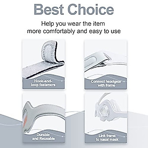 2pcs Fabric Frame and Headgear Compatible with WP Headgear and Frame, Replacement Frame and Headgear Compatible with WP