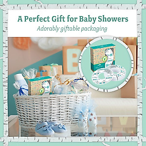 Baby Nest Designs 20x Baby Hangers for Closet with 7X Baby Closet Dividers for Nursery Velvet Baby Clothes Hangers Unisex Newborn Essentials Baby Size Organizer for Infant Clothing to 24 Months