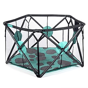 Milliard Playpen Portable Playard with Cushioning for Safety, for Travel, Indoor and Outdoor Play Yard Pen (6 Sided)