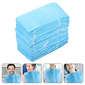 FRCOLOR 120pcs Art Use Wear-resistant Napkins Inspection Single Oral Nail for Disposable Extension Beauty Scarf Supplies Patient Bibs Piercing