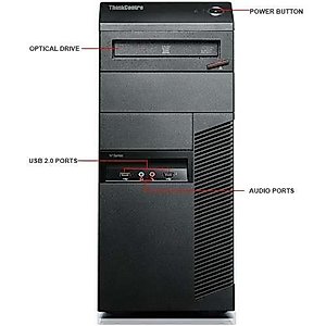 Lenovo ThinkCentre M92P High Performance Business Desktop Tower Computer, Intel Core i5-3470 up to 3.6GHz, 16GB DDR3, 2TB HDD, DVD, VGA, WIFI, USB 3.0, Windows 10 Professional (Renewed)