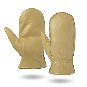 Illinois Glove Company Winter 3M Thinsulate™ Lined Premium Leather Chopper Mittens Style 501 (2X-Large)