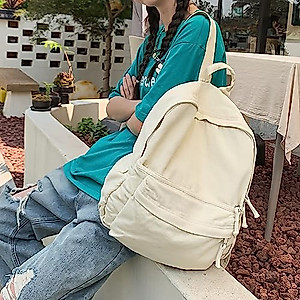 Juoxeepy Canvas Backpack Laptop Backpack for Women Men Grunge Aesthetic Backpack Lightweight Classic Backpack Vintage Travel Daypack