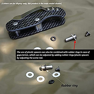 DAUERHAFT Smart Key Ring,Black Sturdy EDC Key Organizer Clip,Aluminum Key Holder,Durable Anti Scratch Key Holder Clip,for Clip Your Keys Pocket Tool Key Organizer