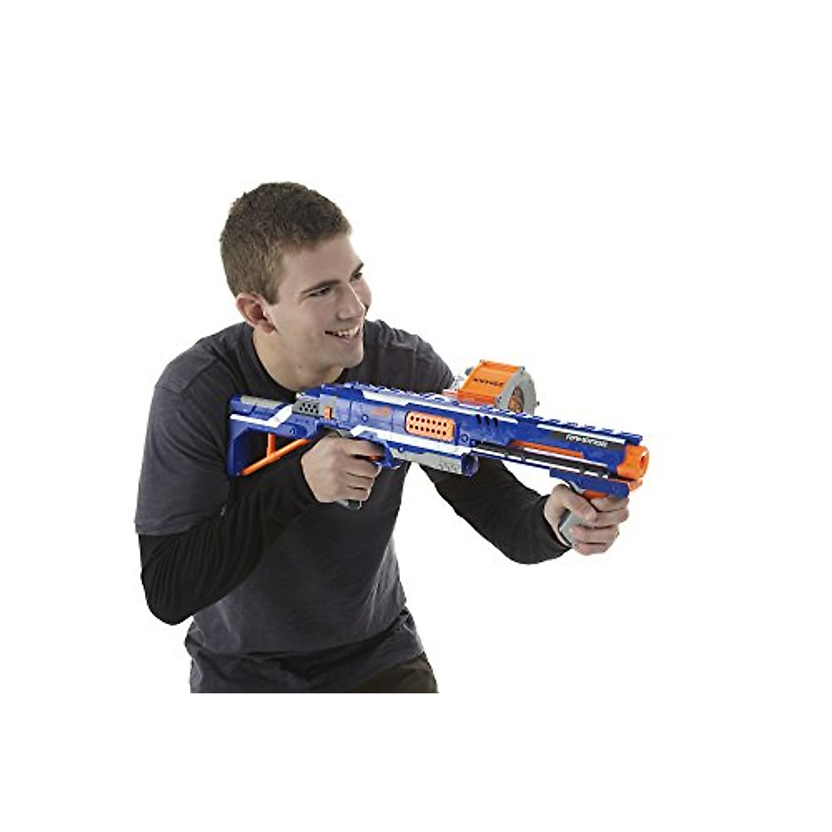 NERF Rampage N-Strike Elite Toy Blaster with 25 Dart Drum Slam Fire for Kids, Teens, & Adults (Amazon Exclusive)