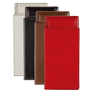 King Jim Leathafes A5E 1952LF Badge Holder (with Cover), Black