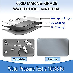 1 Pack Washing Machine Cover Washer and Dryer Cover Waterproof Dustproof with Smooth Zipper and Velcro for Front-Loading Machine Indoor Outdoor - W27*D33*H39in