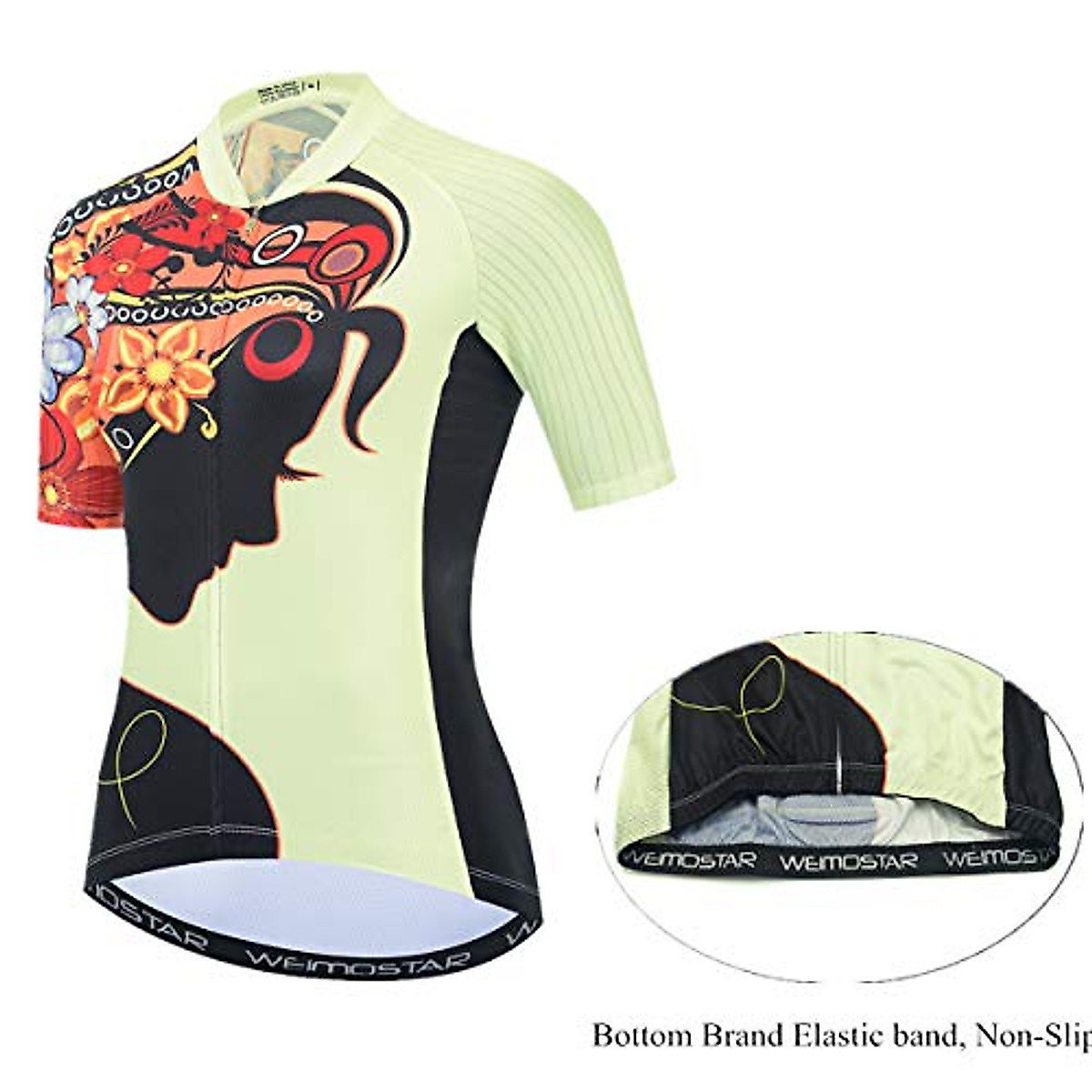 PSPORT Women's Cycling Jersey Summer Lady Short Sleeve Bike Clothing Biking Jerseys