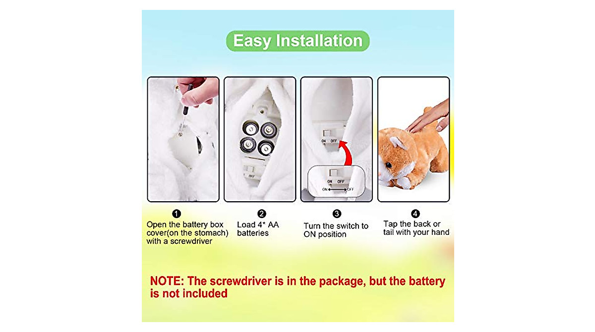 Interactive Yellow Robot Cat Plush Toy for Kids - Marsjoy
