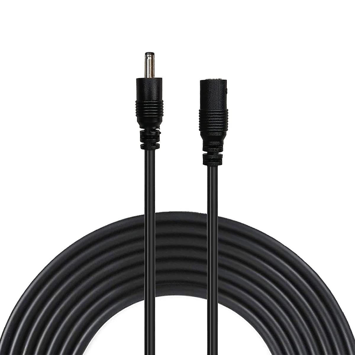 Liwinting 5Meters/16.4Feet DC Power Adapter Extension Cable, 1.35mm x 3.5mm Male to Female Jack DC 5 V Power Adapter Plug Extension Cord for DC Power Adapter, CCTV Security Camera etc. - Black