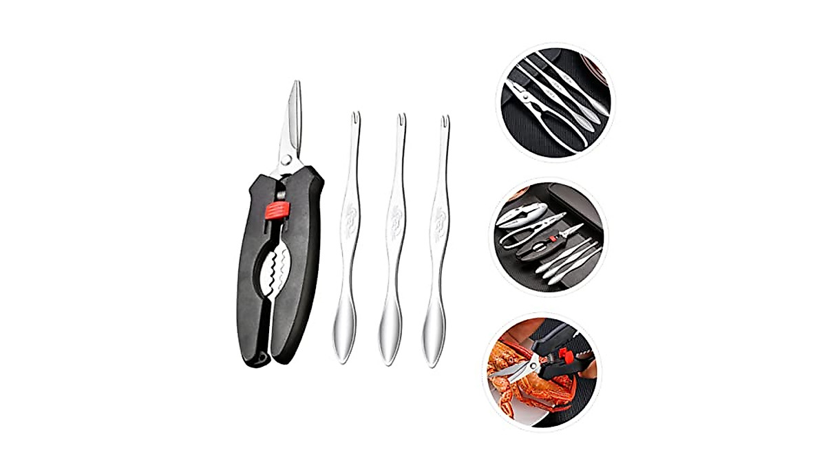 Crab & Lobster Tool Set - 4 Essential Seafood Tools