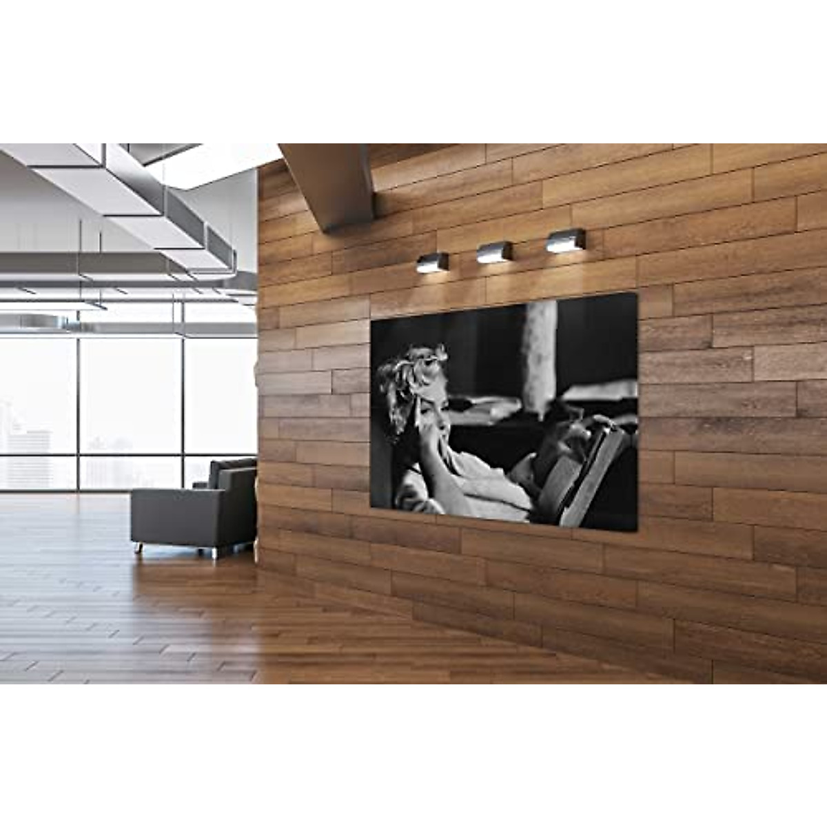 SpiritualHands - Marilyn Monroe Wall Art Canvas & Poster, Trendy Wall Decor, Girly Makeup Room Decor, Framed Vintage Wall Art , Vogue Poster, Art & Room Posters, Chanel Pictures Wall Decor for Bedroom (Marilyn Monroe Book, 8" x 12" - Ready to Hang)